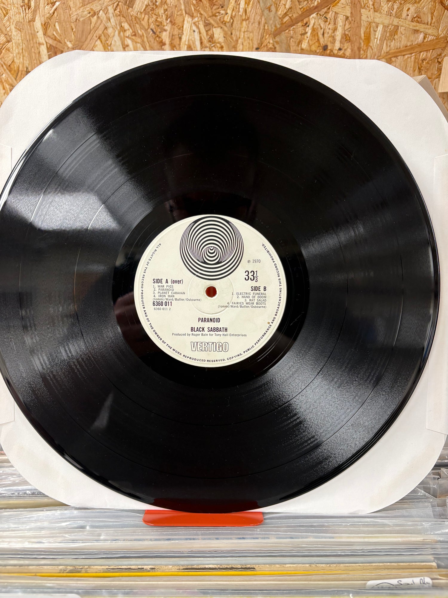 Black Sabbath - Paranoid - Big Bear - First Press - VINYL – Rockabuy ...