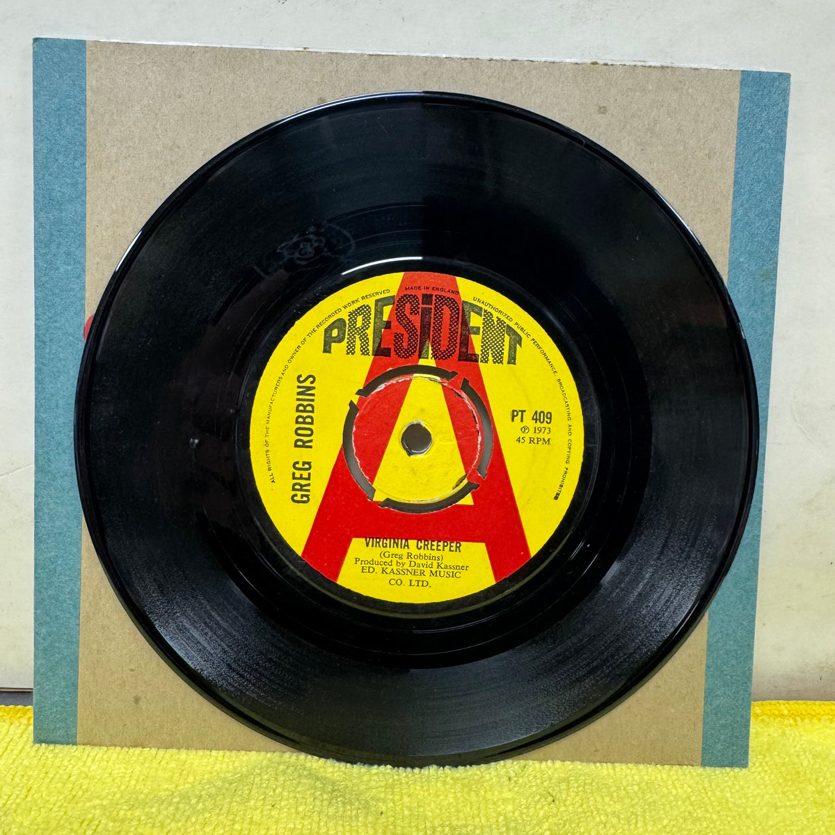 Gregg Robbins - Virginia Creeper - A Label Demo - 7 inch Single - VINY ...